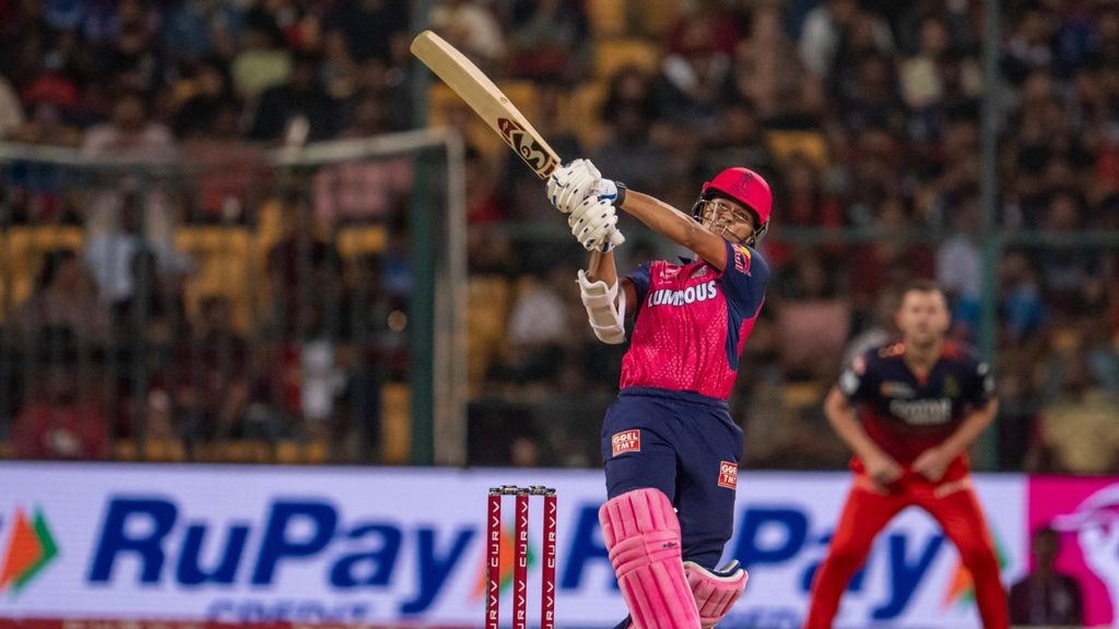 Yashasvi Jaiswal extends unique IPL record with third first-ball six